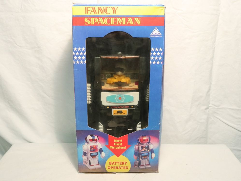 Grosser 80's Roboter Fancy Spaceman Robot 42cm mit Mikrofon | Kaufen ...