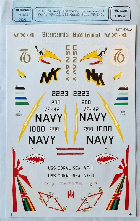 Original Microscale Decal Set Aviatik F-4 Phantom 1/72 | Kaufen auf Ricardo
