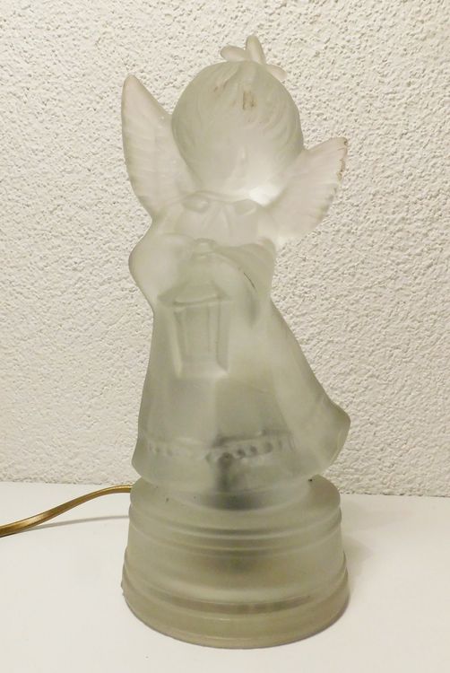Kistall Tischlampe Engel sehr alte kleine Kristall Lampe (Gebraucht) in ...