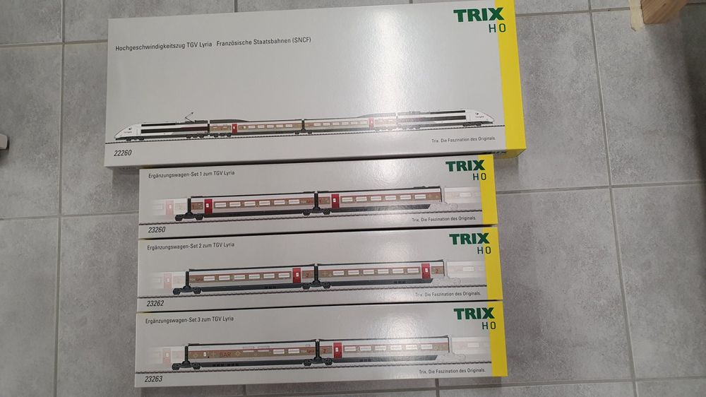 Trix 22260, 23260, 23262, 23263 SNCF&SBB TGV Lyria | Kaufen auf Ricardo