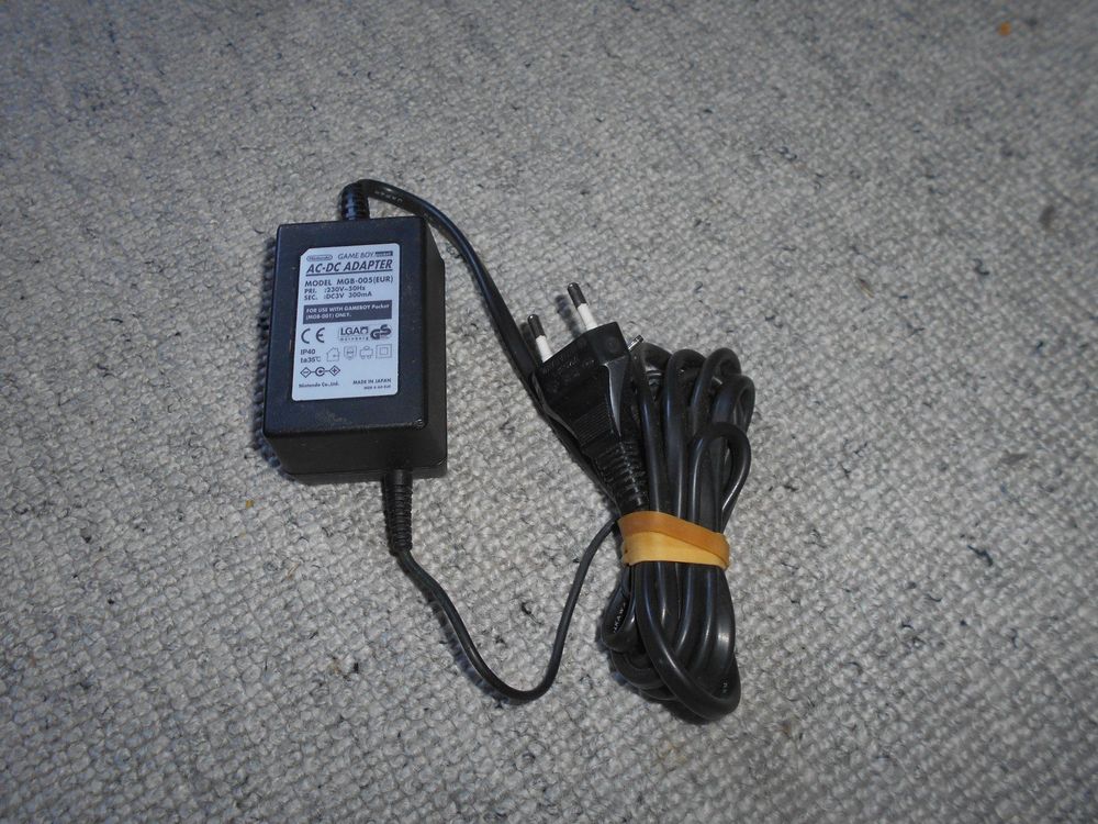 Game Boy Pocket Netzteil AC / DC Adapter Original Nintendo (Gebraucht ...