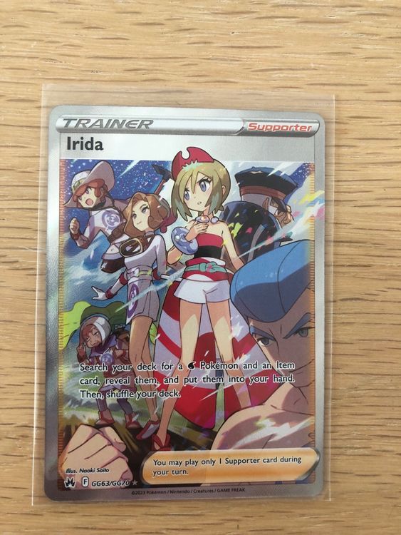 Irida Trainerkarte Crown Zenith Boosterfrisch (Neu (gemäss Beschreibung ...