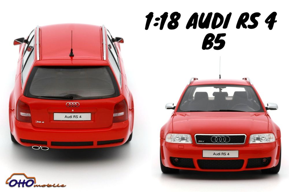 Audi RS4 B5 rot 1/18 OttoMobile NEUHEIT ltd. (Neu und originalverpackt ...
