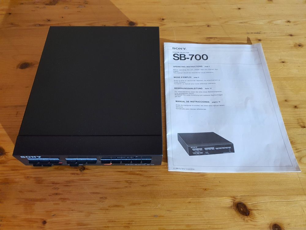 Sony System Selector SB-700 | Kaufen auf Ricardo