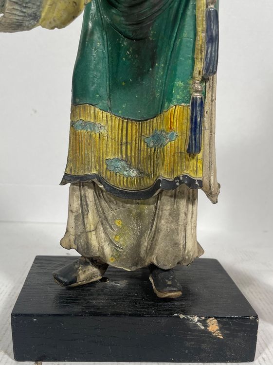 Antik China Keramik Figu eines weisen Gelehrten in schönem (Gebraucht ...