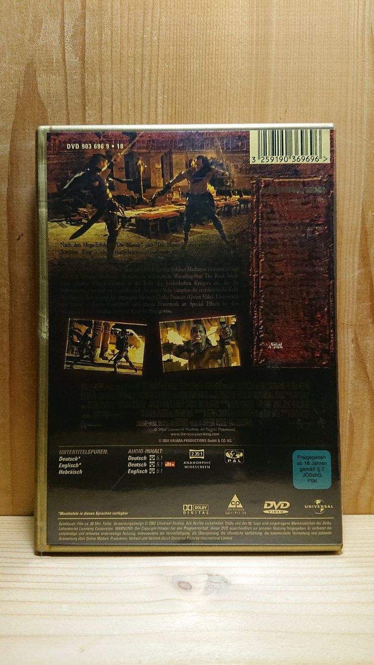 THE SCORPION KING DVD mit Dwayne Johnson (Gebraucht) in Wilderswil für ...
