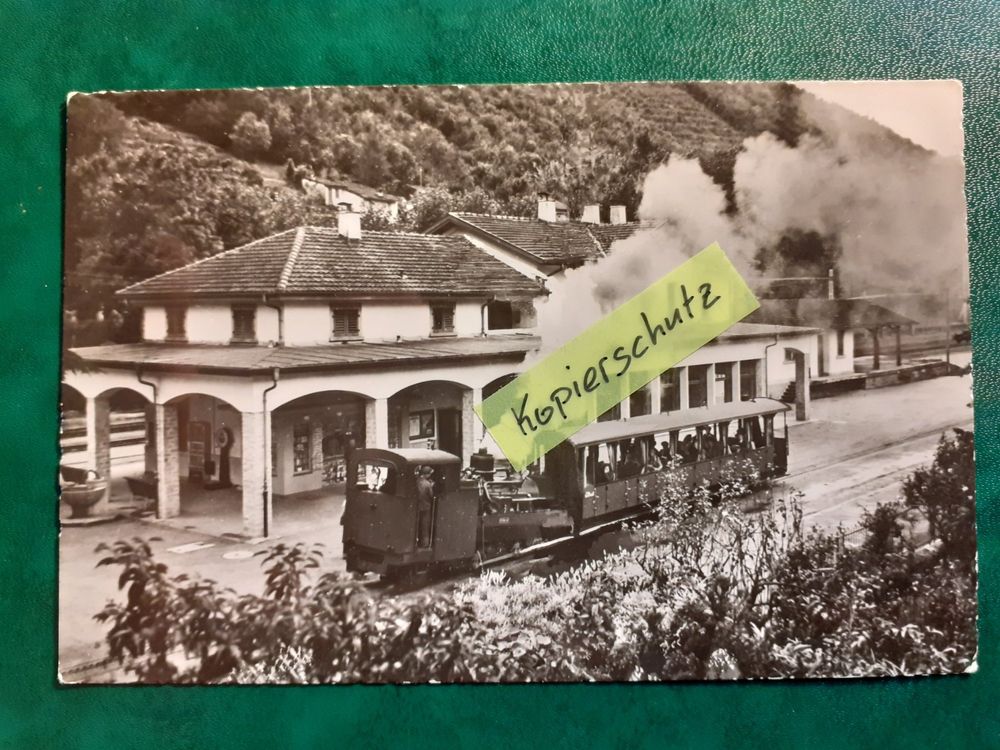 Capolago Stazione Ferrovia Generoso Lok AK Cartolina Carte (Gebraucht ...
