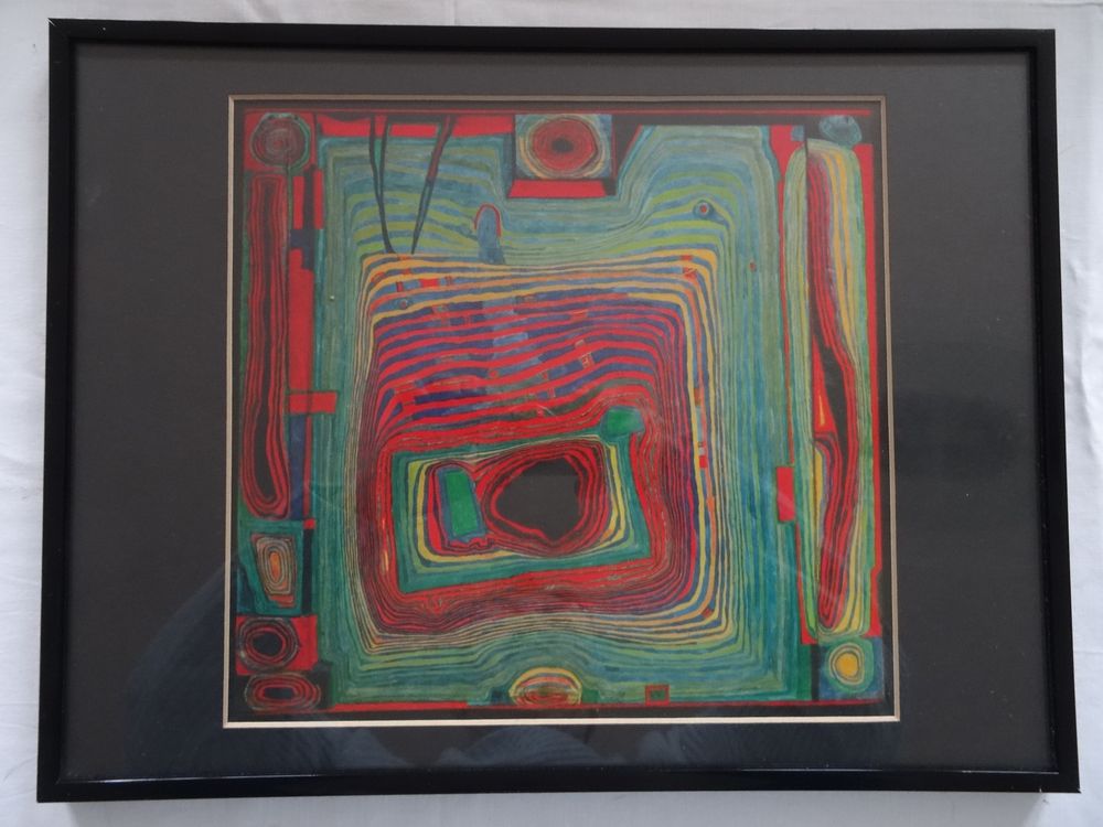 HUNDERTWASSER BILD / DRUCK (Gebraucht) in Büetigen für CHF 20 – nur Abholung auf Ricardo kaufen