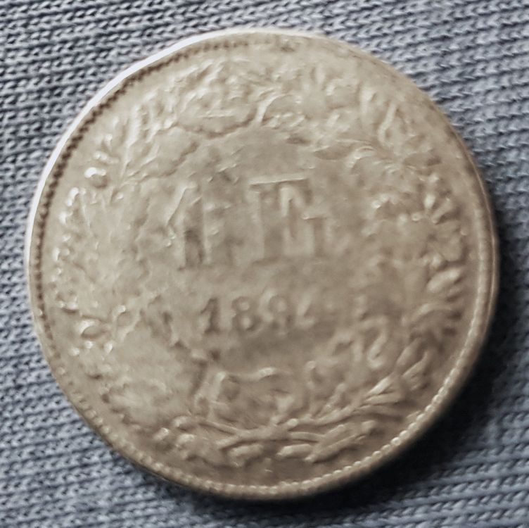 1 Franken 1894 uralte und seltene Silbermünze ab nur 1 Fr !! (Gebraucht) in Camignolo für CHF 5 ...