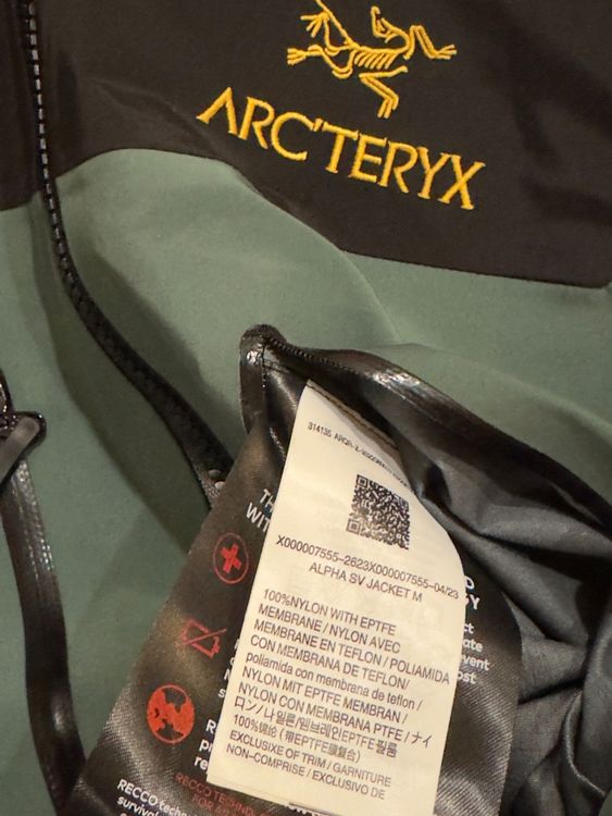 ARCTERYX ALPHA SV JACKE HERREN (M) DARK MAGIC (Neu (gemäss Beschreibung ...