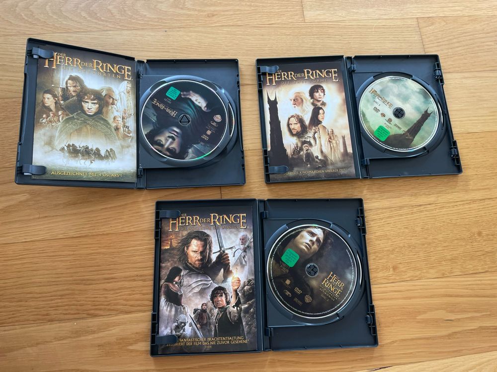 Der Herr der Ringe Triologie DVD - alle 3 Teile - Top (Gebraucht) in Rheinfelden für CHF 5 – mit ...