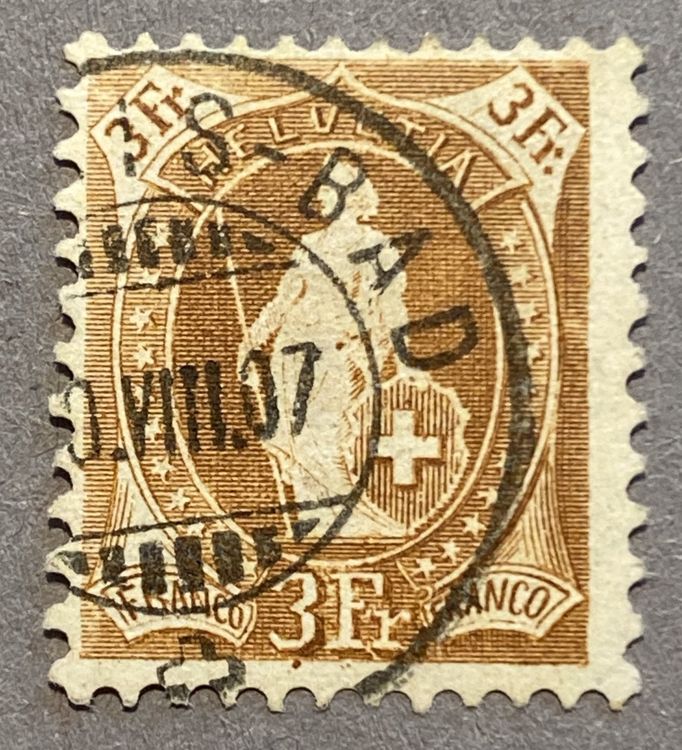 92A Stempel Fideris-Bad, SBK 300.- (Gebraucht) in Steinhausen für CHF 10 – mit Lieferung auf ...