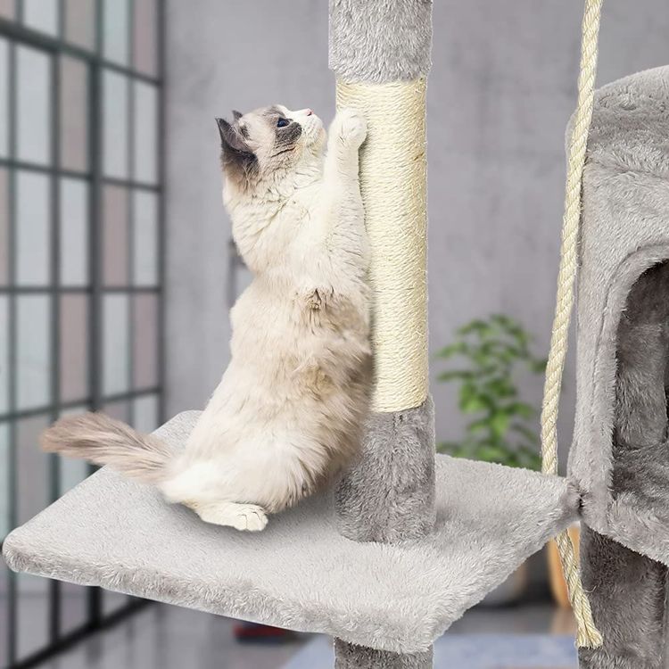 Kratzbaum Katzenbaum Stabiler Kletterbaum Spielhaus Turm 112 | Kaufen auf Ricardo