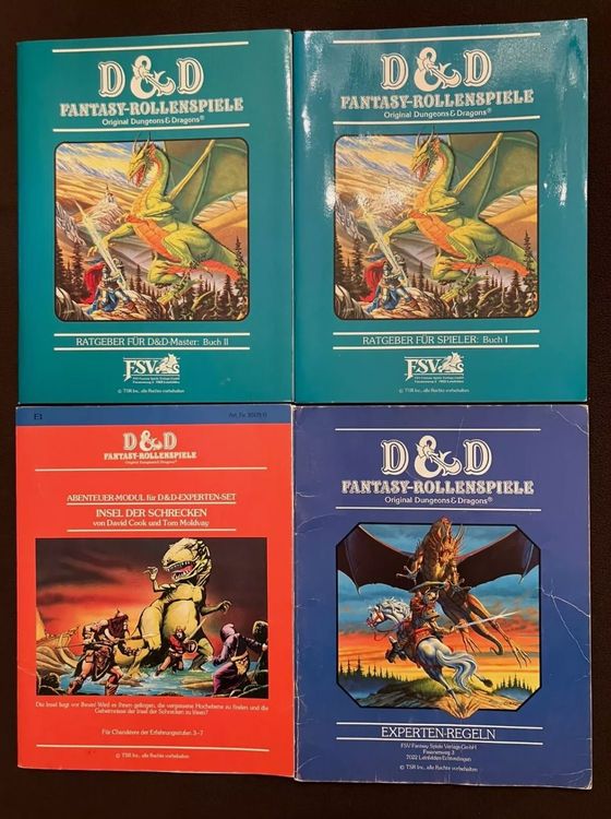 DUNGEONS & DRAGONS D & D Originals Fantasy Regelbücher Set (Gebraucht ...