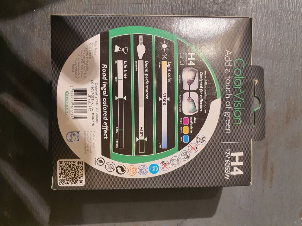 Philips h4 coloris vision Green | Kaufen auf Ricardo