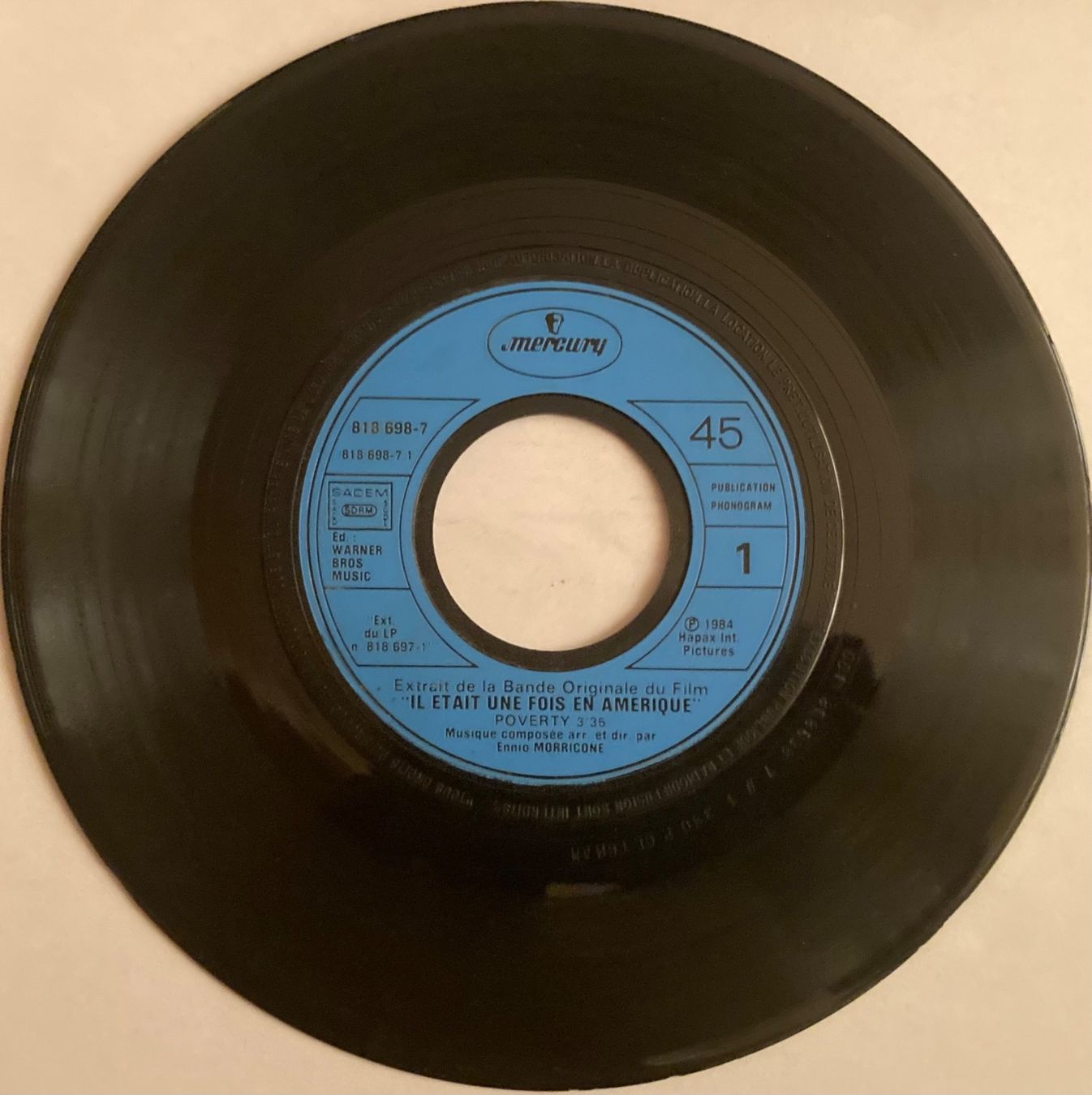 MUSIQUE DE FILM / ENNIO MORRICONE - POVERTY / DEBORAH'S THEM (D ...