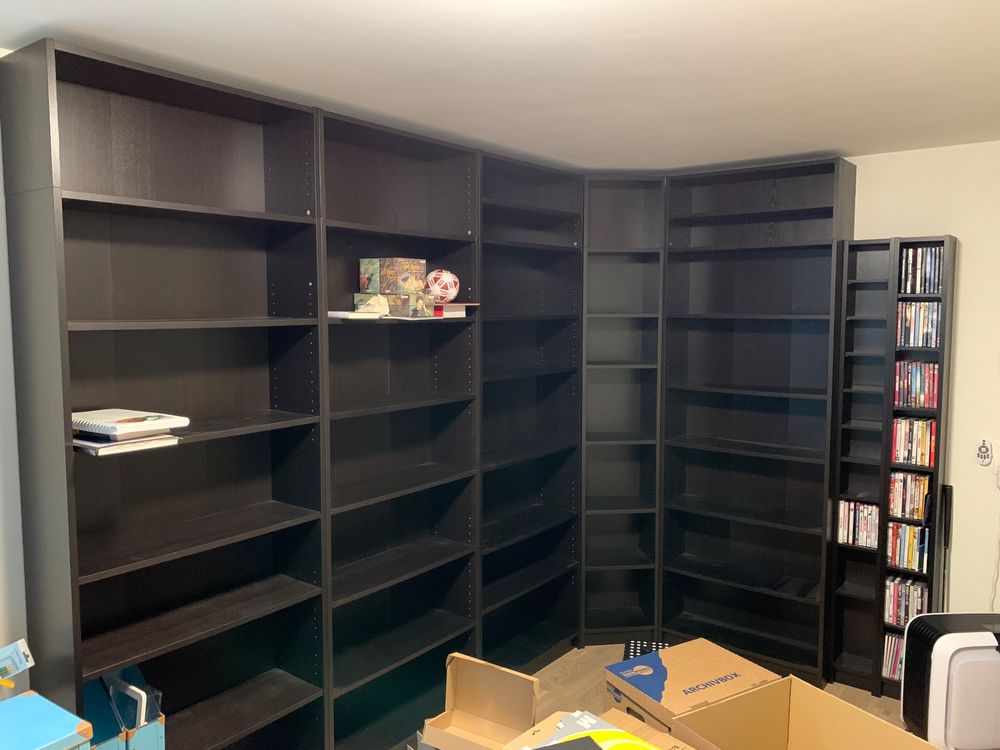 Bücherregal Billy 3*80cm & 2*Eckelement & 2*CD Regale (Gebraucht) in ...