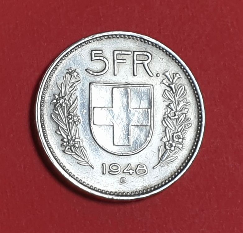 5 Franken 1948 „Silber“ (Gebraucht) in Uttigen für CHF 13 – mit Lieferung auf Ricardo kaufen