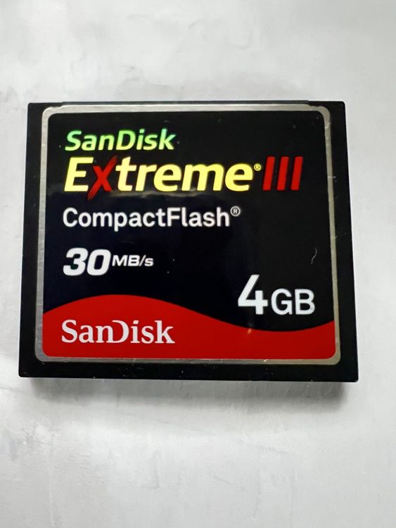 SanDisk Extreme III 4GB (Gebraucht) in Cham für CHF 10 – mit Lieferung auf Ricardo kaufen