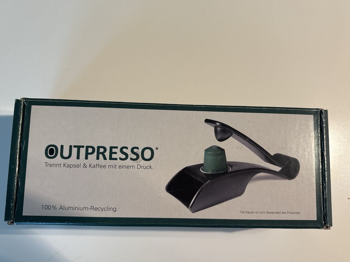 Outpresso Kapsel Entferner - Kaffee trennen leicht gemacht! (Neu und originalverpackt) in Jona ...