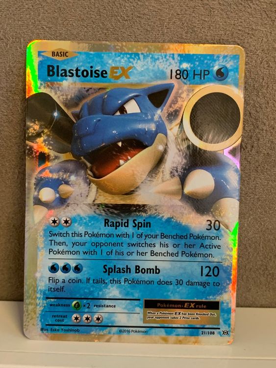 Blastoise EX ENG Evolutions Pokemon 21/108 (Gebraucht) in Fislisbach ...