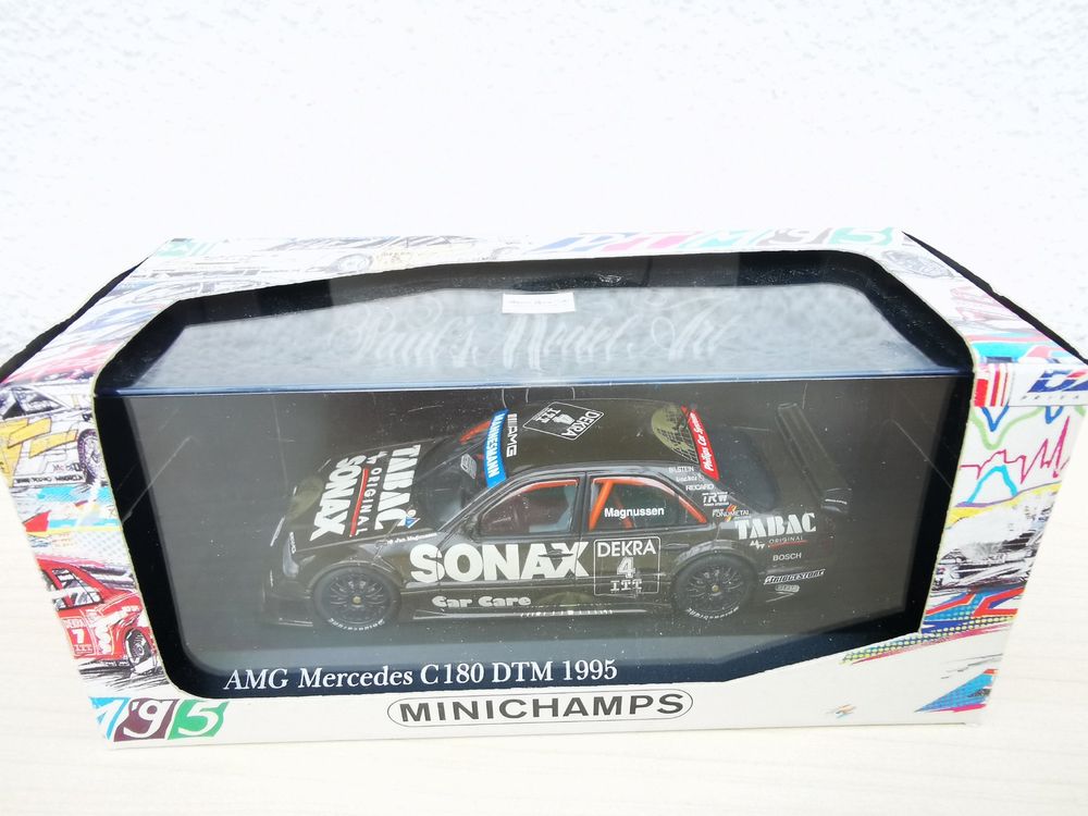 Minichamps 1/43 AMG Mercedes C180 DTM 1995 , Magnussen (Neu und ...