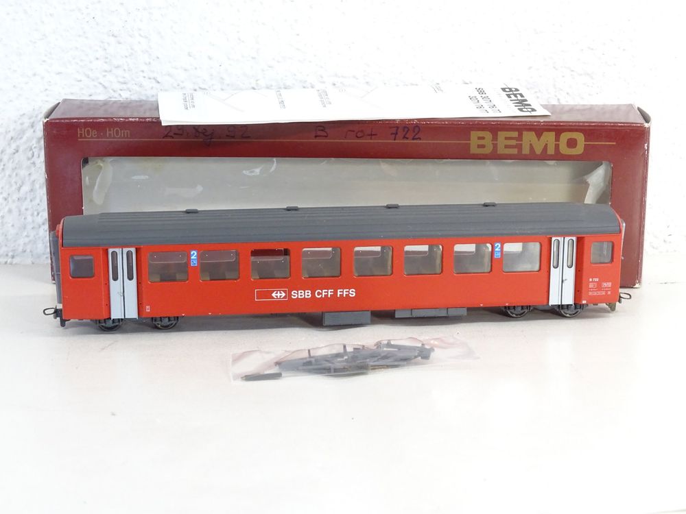 Bemo 3271 422 Personenwagen SBB/Brünig, 2.Kl. B722, H0m,OVP (Neu (gemäss Beschreibung)) in ...
