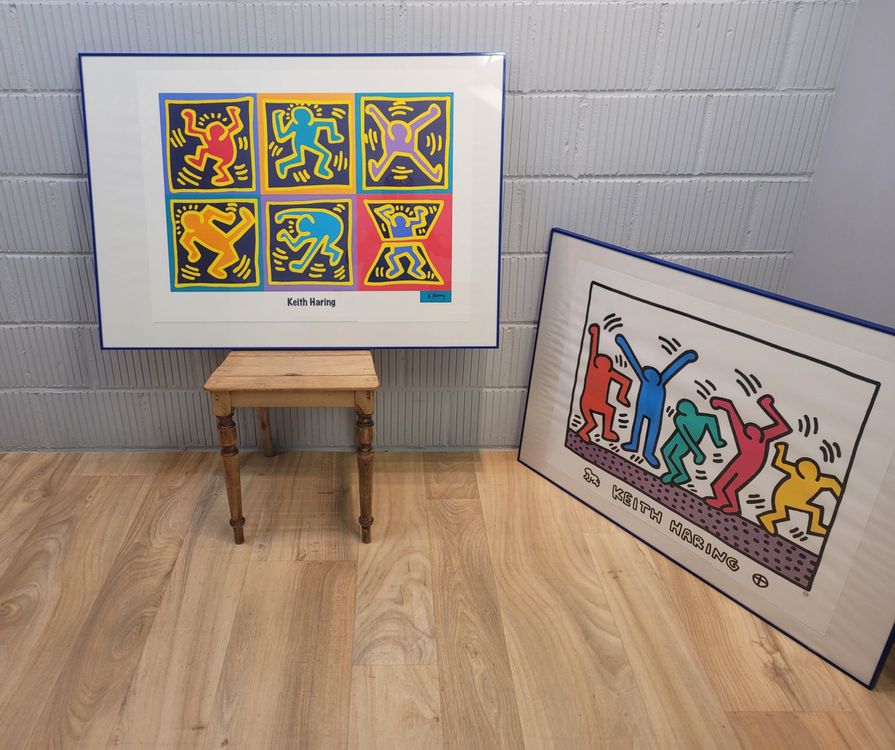1986/1995 Dancers-Yellow by Keith Haring Plakat Poster Bild (Gebraucht ...