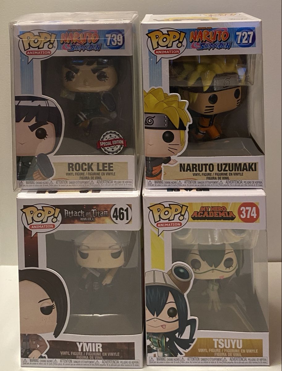 4 POP Animation: Ymir. Tsuyu. Naruto Uzumaki. (Neu (gemäss Beschreibung ...