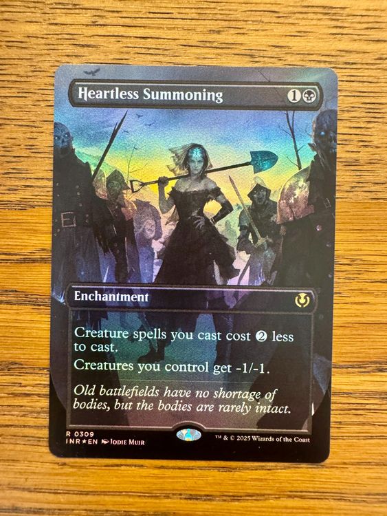 Borderless Foil Heartless Summoning Innistrad Remastered NM (Neu ...