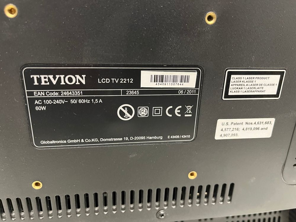 Tevion TV mit integriertem DVD Player (Gebraucht) in Sargans für CHF 4 ...