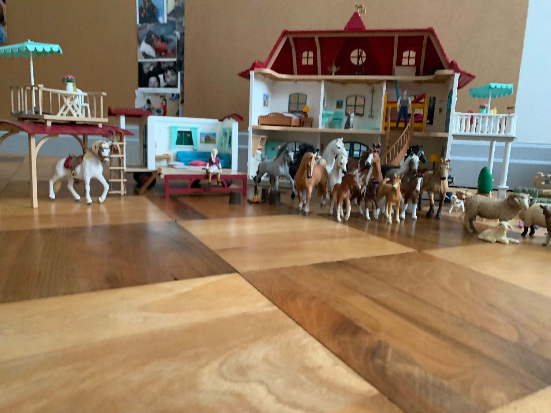 Schleich Pferdehof mit viel Zubehör, Top Zustand! (Gebraucht) in Wald ...