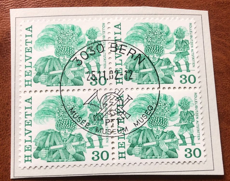 4 er Block Nr.677 mit Papier Stempel Bern | Kaufen auf Ricardo