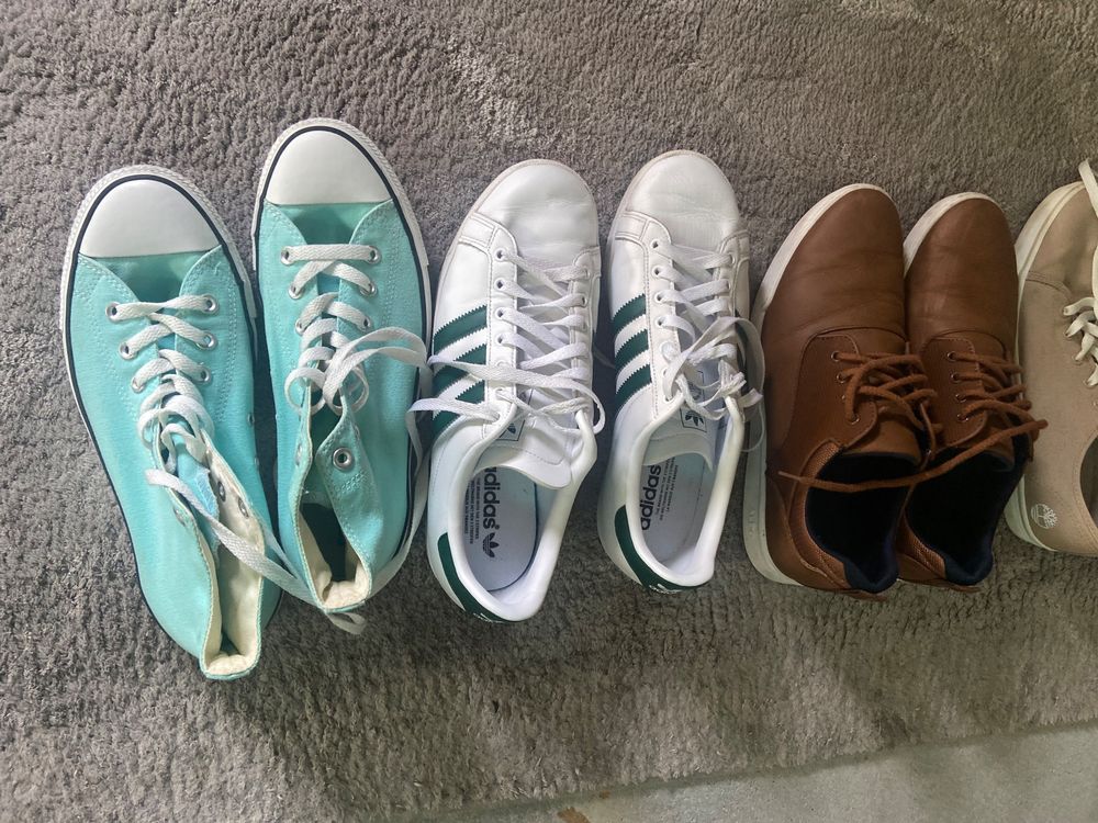 4 Schuhe: Adidas, Converse, Timberland, Aldo (Gebraucht) in Riehen für ...