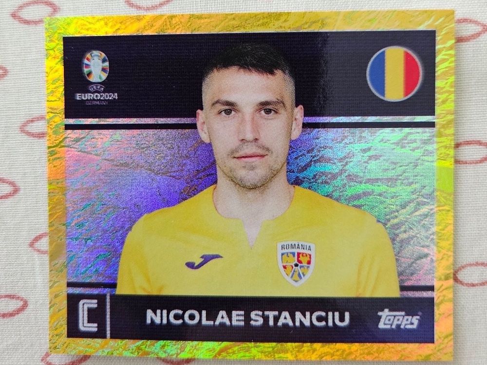 EM EURO Sticker TOPPS ROM2 GOLD NICOLAE STANCIU (Neu (gemäss ...