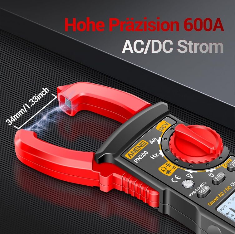 4000 Counts DC/AC Strom Multimeter Strommessgerät (Neu (gemäss ...
