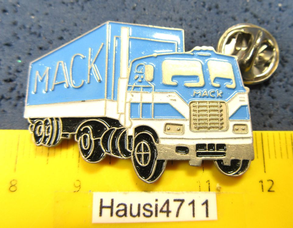 Mack Sattelschlepper pin USA 4CM SILBRIG LASTWAGEN LKW | Kaufen auf Ricardo