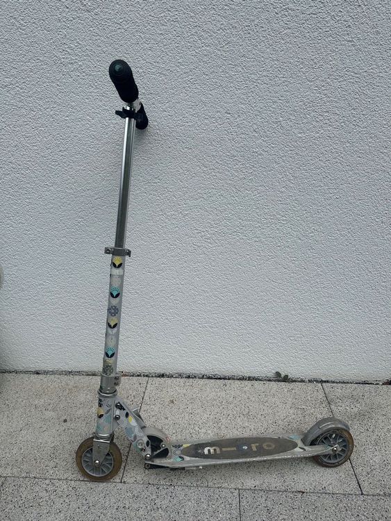 Micro Scooter Trottinett grau mit Muster | Kaufen auf Ricardo