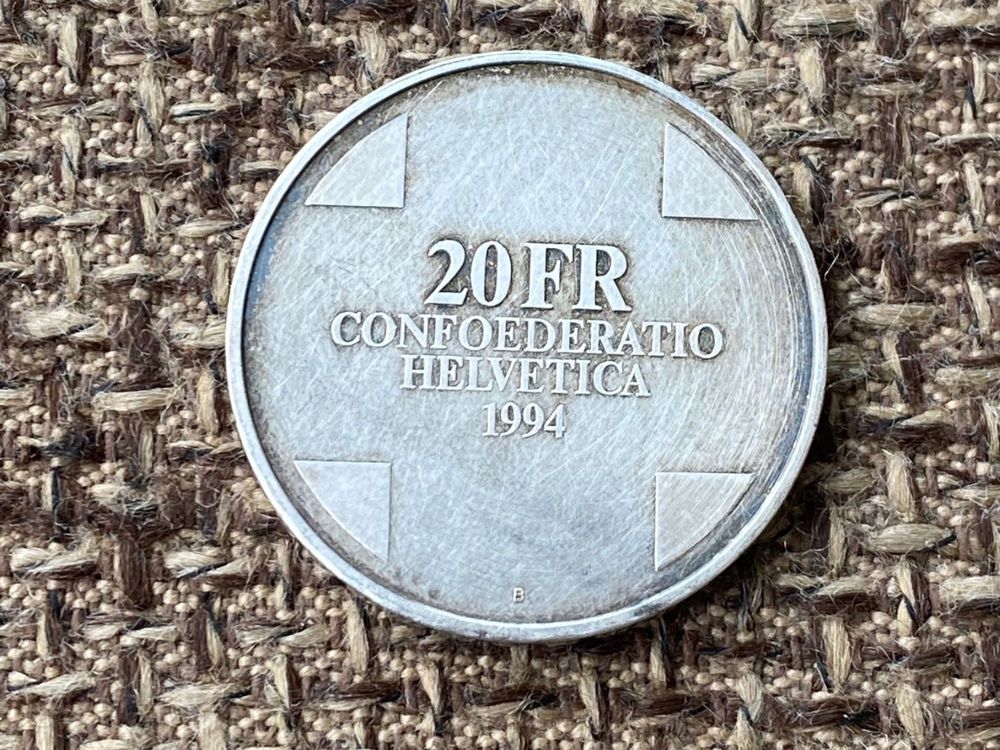 Schweizer Gedenkmünze 20 Franken 1994 B Teufelsbrücke Silber | Kaufen auf Ricardo