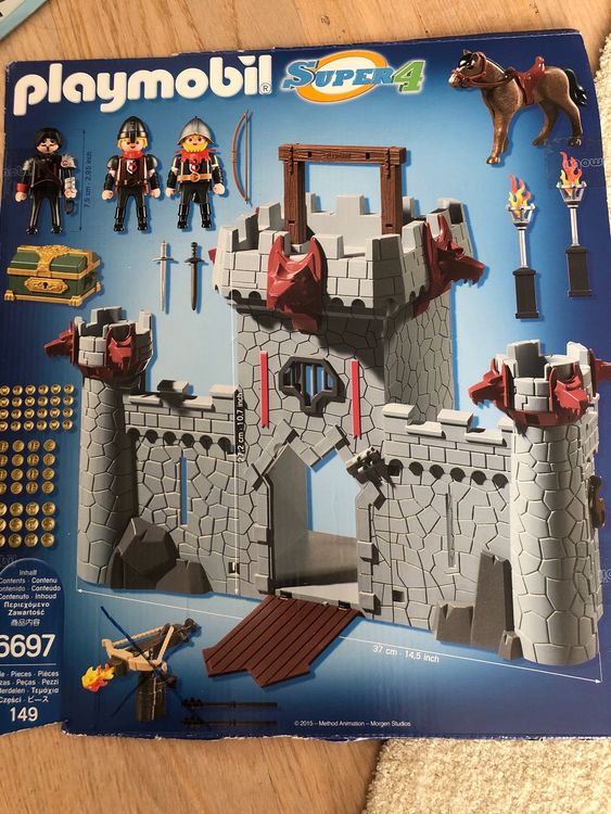 Playmobil 6697 - Burg des schwarzen Barons zum mitnehmen (Gebraucht) in ...