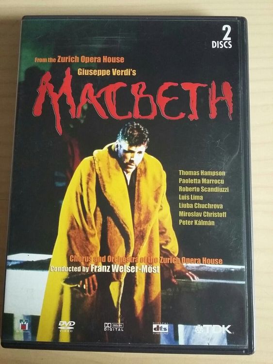 Zürich Opera House - Giuseppe Verdi's Macbeth (2-DVD's) (Gebraucht) in ...