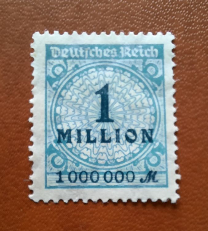 Briefmarke Deutsches Reich 1 Million Wert