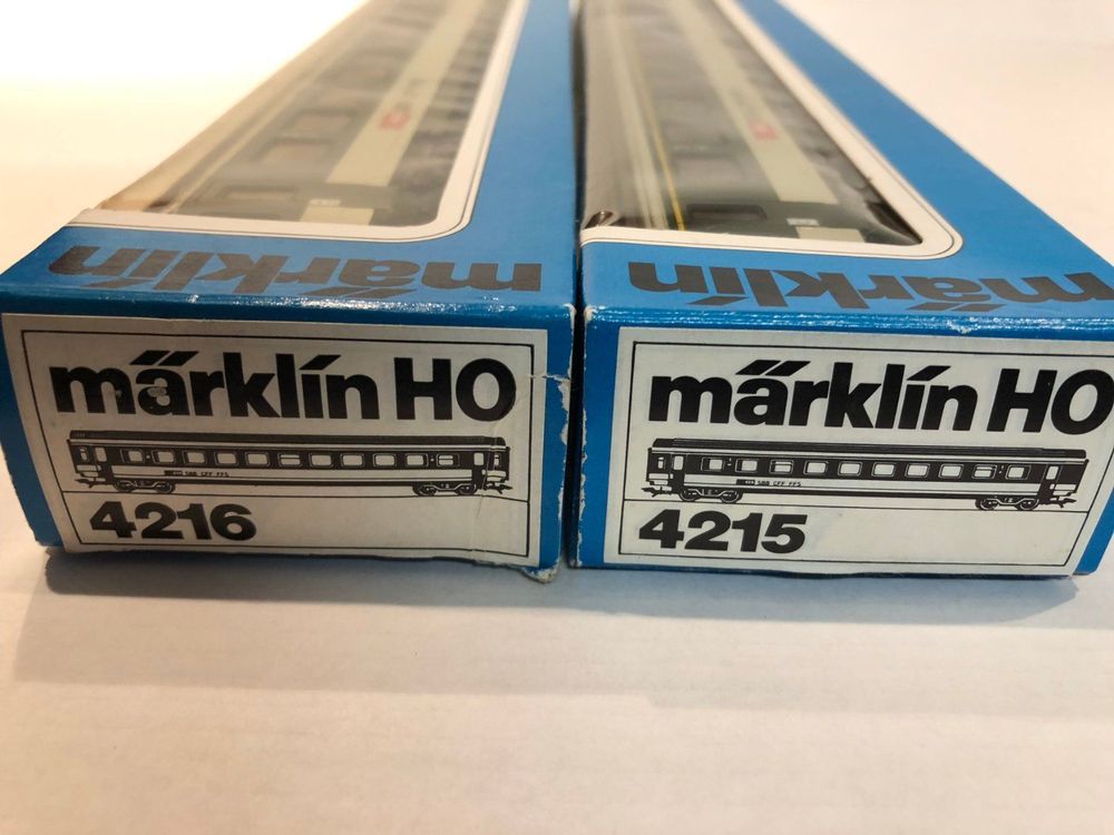 Märklin 4215/4216 2 SBB Personenwagen EW IV 1. und 2. Klasse (Neu und ...