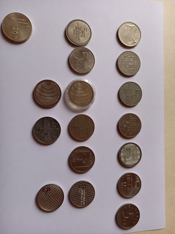 Sonder Münzen 5 Fr. und 20 Fr. (Neu (gemäss Beschreibung)) in Winterberg ZH für CHF 115 – nur ...