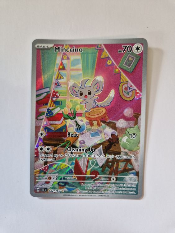 Carta Pokémon Rara - Minccino 182/162 Holo - Ab 1!! (Gebraucht) in ...