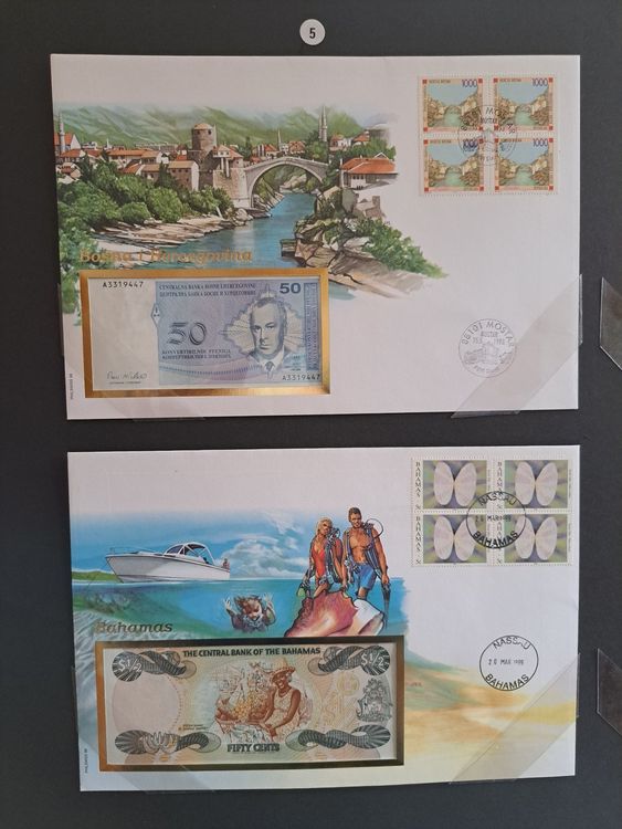 Numis -Banknotenbriefe 26 x 18cm 2 Stück (Neu und originalverpackt) in ...