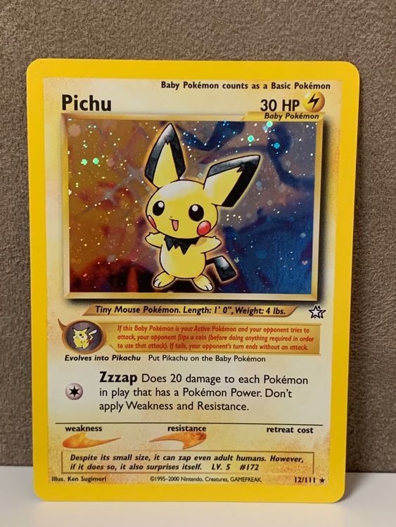 Pichu Holo ENG Neo Genesis Pokemon 12/111 | Kaufen auf Ricardo