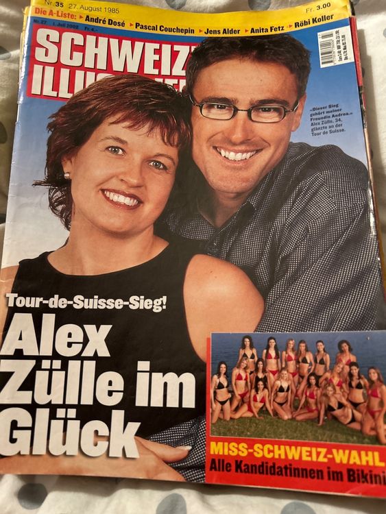 Schweizer Illustrierte 1.7.2002 miss schweiz Alex Zülle (Gebraucht) in ...
