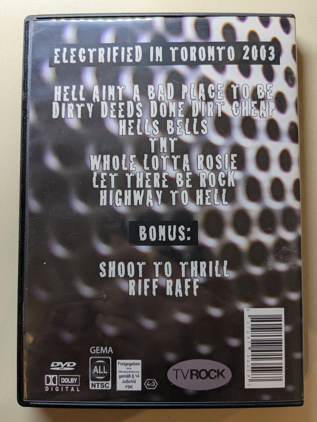 AC/DC - Electrified in Toronto 2003 [DVD] (Gebraucht) in Port für CHF 1 ...