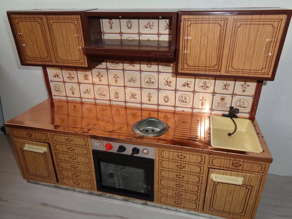 KINDERKOCHHERD KINDERKÜCHE BLECHSPIELZEUG MARKE FUCHS 50 JAH (Gebraucht ...